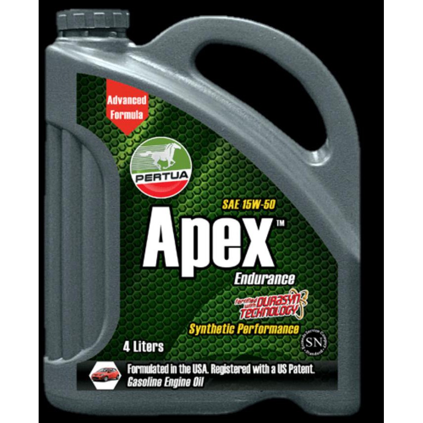PERTUA APEX GASOLINE ENGINE OIL 4L | Shopee Philippines