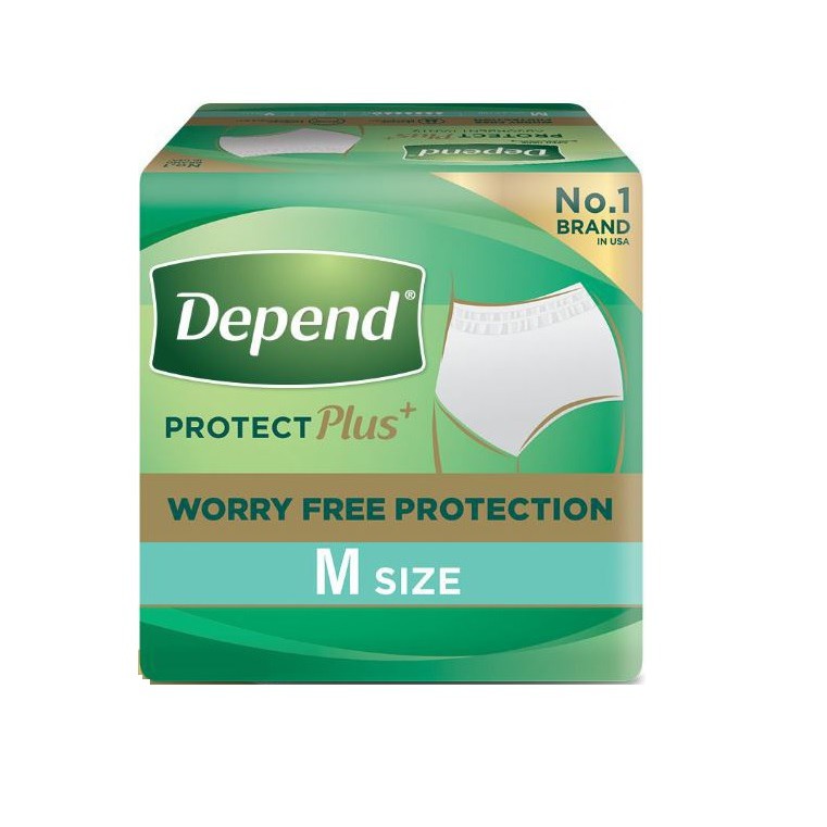 Depend Protect Plus Absorbent Pants M - 9pcs x 1 Pack | Shopee Philippines