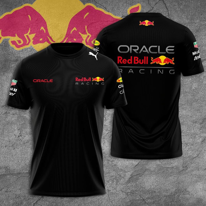 Oracle Red Bull Racing F1 Team Telcel Rauch 3D Print Casual T-Shirt ...