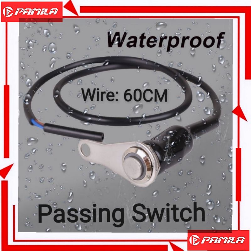Universal 16MM Waterproof Passing Light Switch/ Push Button Switch ...
