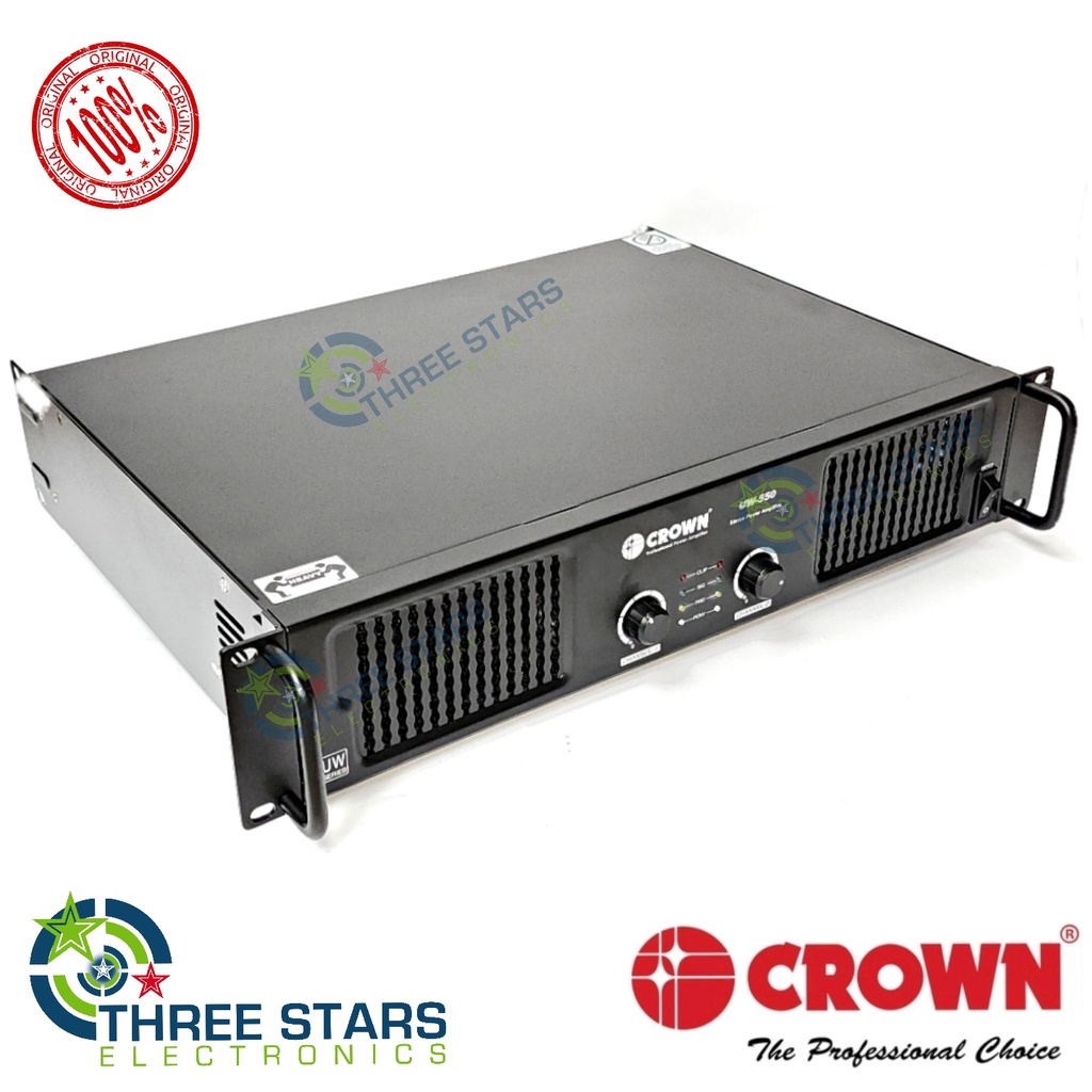 2023 Original Crown UW-550 Ultimate Warrior Series Power Amplifier 550 ...