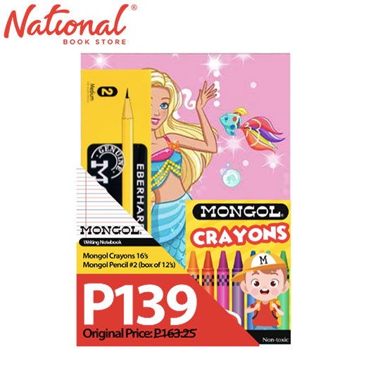 Mongol Pencil No.2 Per Box 12s With Mongol Crayon 16's and Seven Notes ...