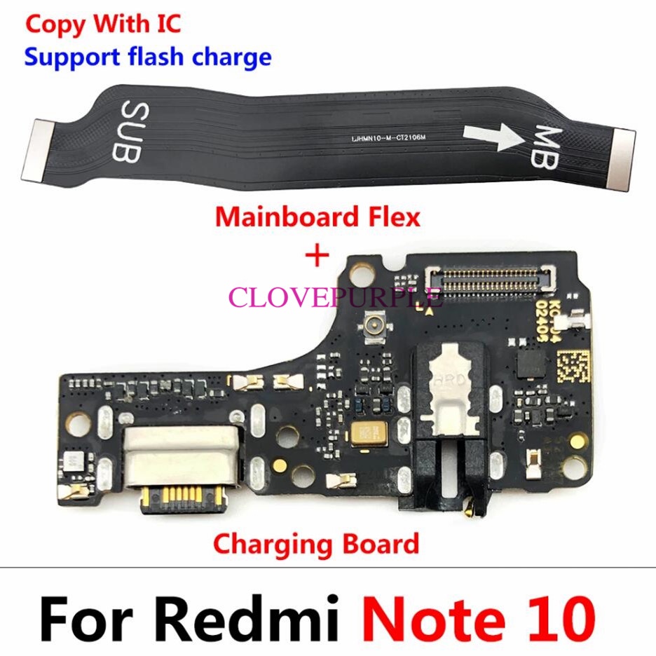 1pcs New USB Charging Port Board For Redmi Note 10 Mainboard Main Board ...