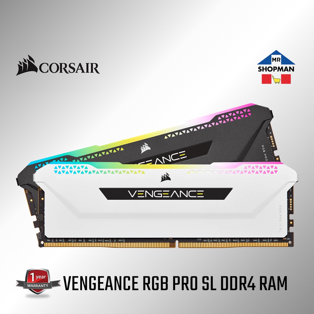 Corsair Vengeance Pro SL RGB 16Gb / 32Gb 3200Mhz / 3600Mhz DDR4 (2x8Gb ...
