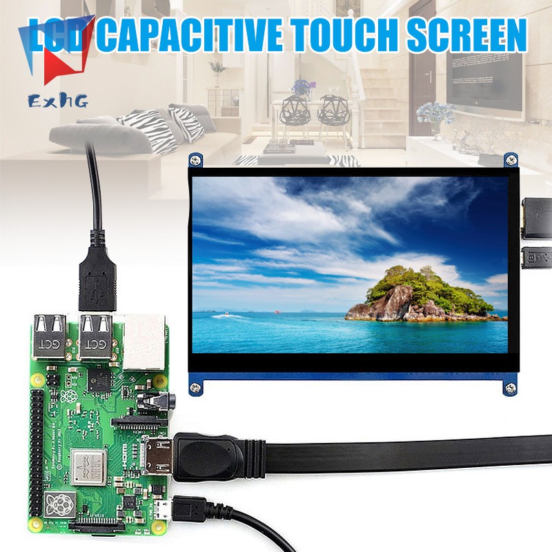 ExhG High quality 7 Inch Touch Screen 1024x600 Resolution LCD Display ...