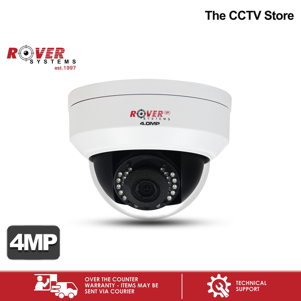 Rover Systems 4MP IP Dome CCTV Camera Indoor Security Camera 4.0 MP IP ...