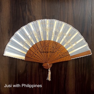 Native Hand Fan made from Mahogany Wood | Jusi Hand Fan | Pamaypay | 9 ...