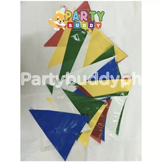 10 Flags 3meters LONG Fiesta Colorful Assorted Waterproof Plastic ...