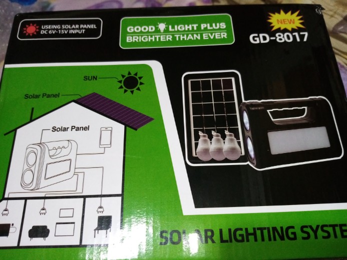 Original GDPLUS GD-8018 Plus Solar Lighting System Kit | Shopee Philippines