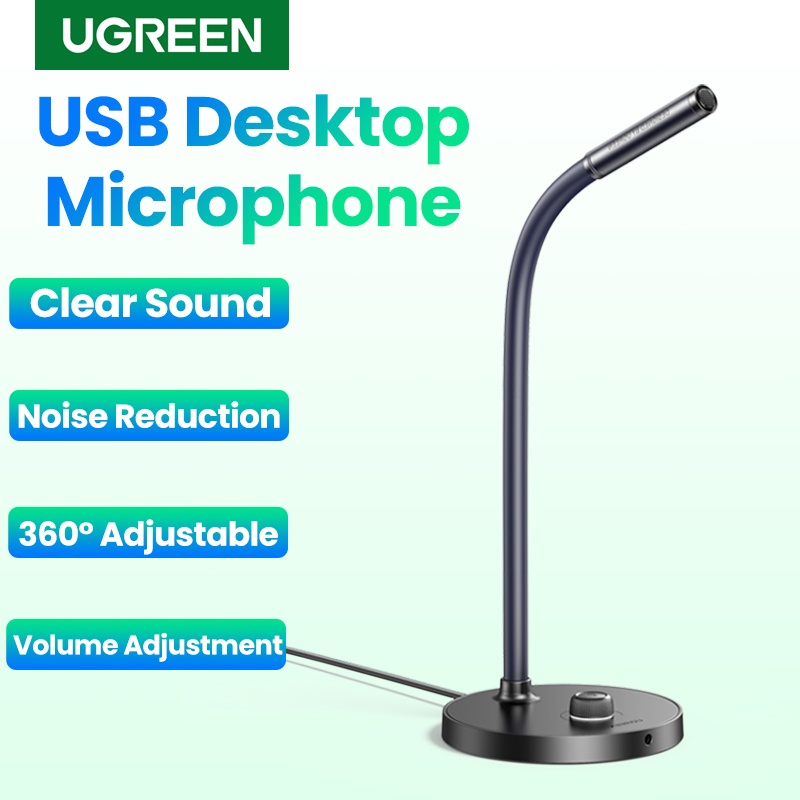 UGREEN USB Desktop Microphone Computer Desktop 60dB Noise Reduction ...