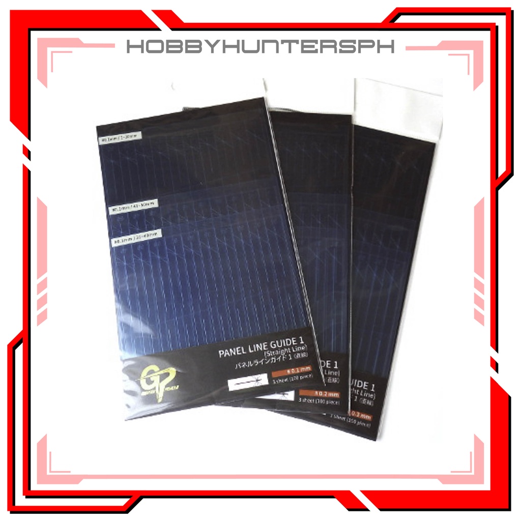 Gunprimer: Panel Line Guide Ver.1 [ Straight Line ] PLG1-S1 / PLG1-C2 ...