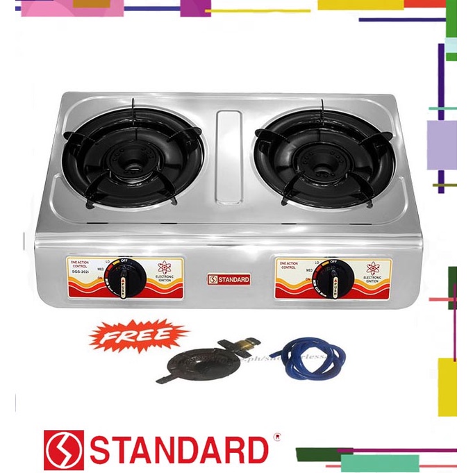 standard gas stove double burner sgs202 | Shopee Philippines