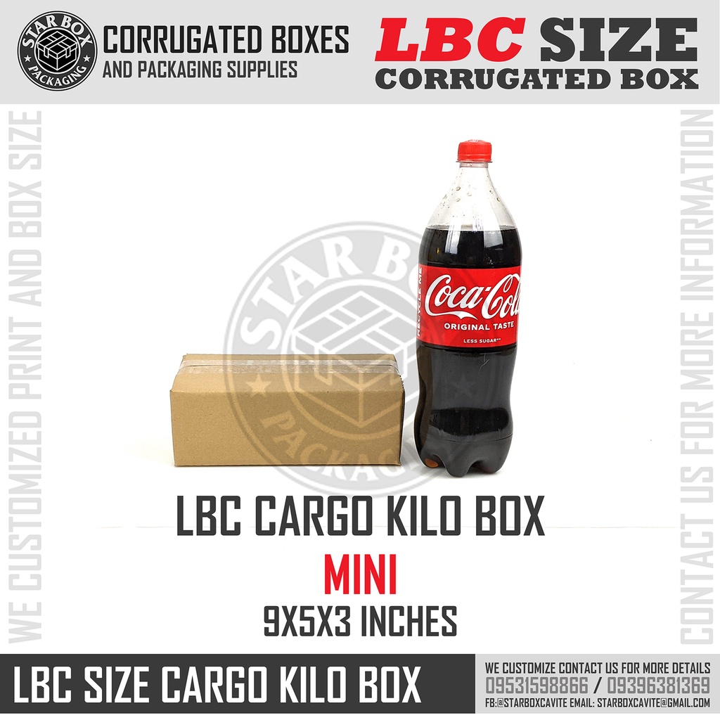 Starbox Mini LBC Express Sizes Corrugated Cargo Shipping Boxes ...