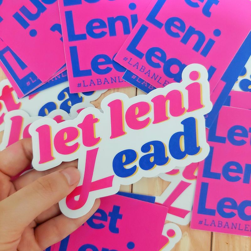 Let leni lead v1 aesthetic waterproof Vinyl sticker | Shopee Philippines