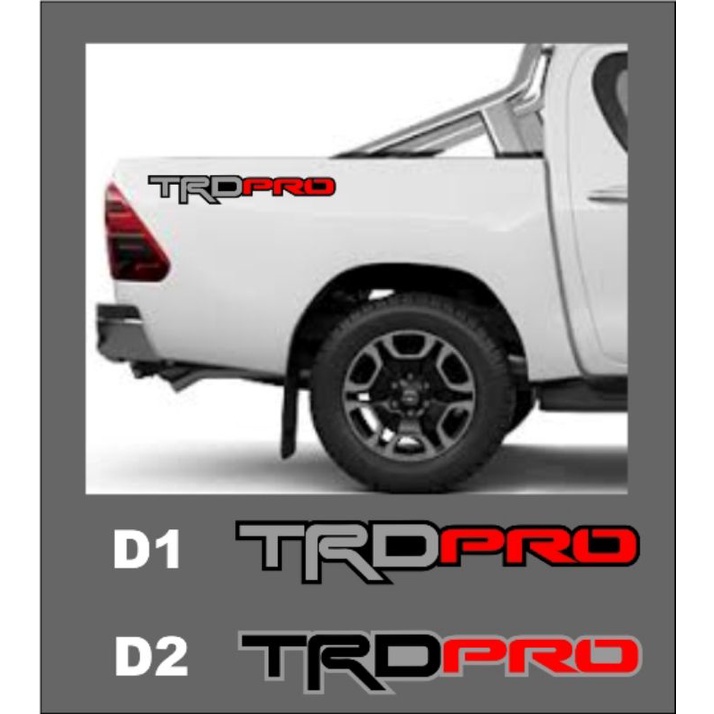 TRD Pro Sticker Decals for Toyota Hilux fit for Any Models | Shopee ...