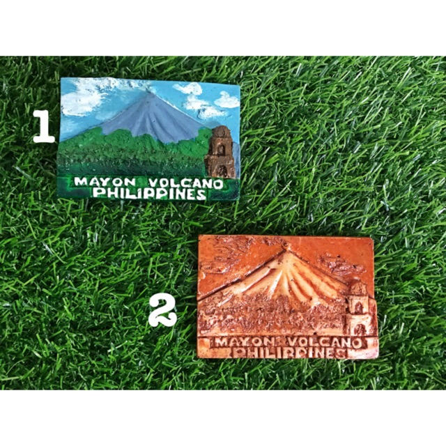 mayon volcano souvenir ref magnet | Shopee Philippines