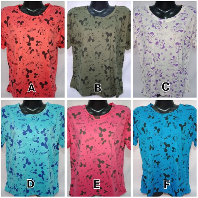 Women's Random Colors T-shirt Cotton Semi Stretch | Shopee Philippines