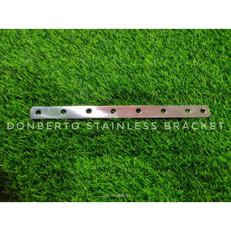 STAINLESS FLAT BAR BRACKET 11INCH/3MM KAPAL PER PIRASO PO ITO | Shopee ...