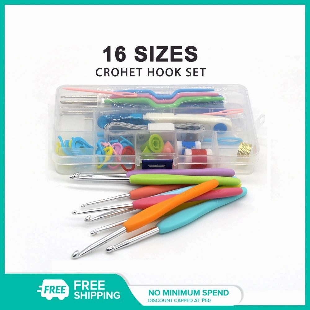 FordaSupplies BB 16-pc Crochet Hook Set | Shopee Philippines