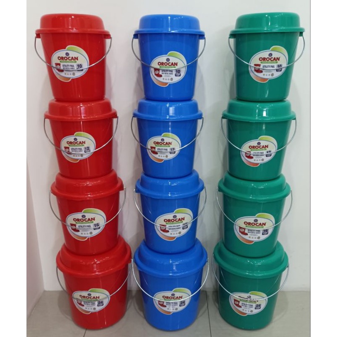 Orocan Pail with Cover 10L/12L/16L/24L | Shopee Philippines