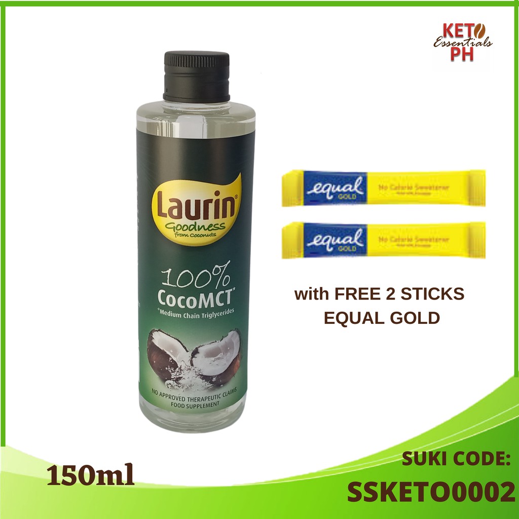 Laurin 100% Coco MCT OIL 150ML - keto lowcarb essential | Shopee ...