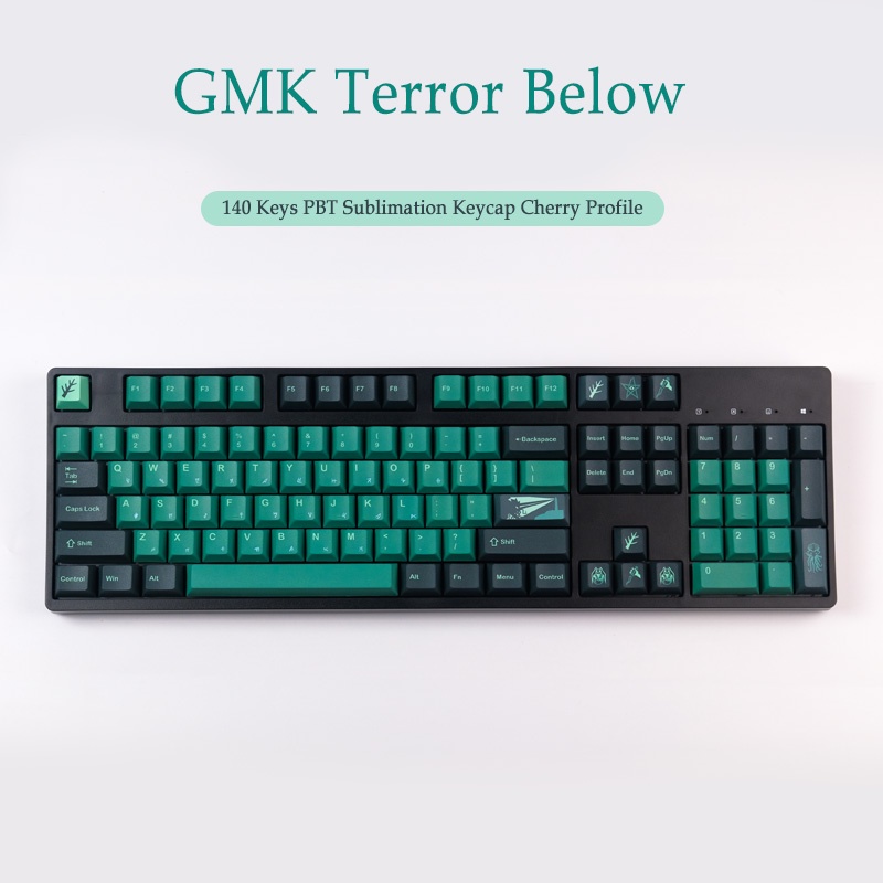 140 Keys GMK Terror Below Keycaps PBT Sublimation Keycap Cherry Profile ...