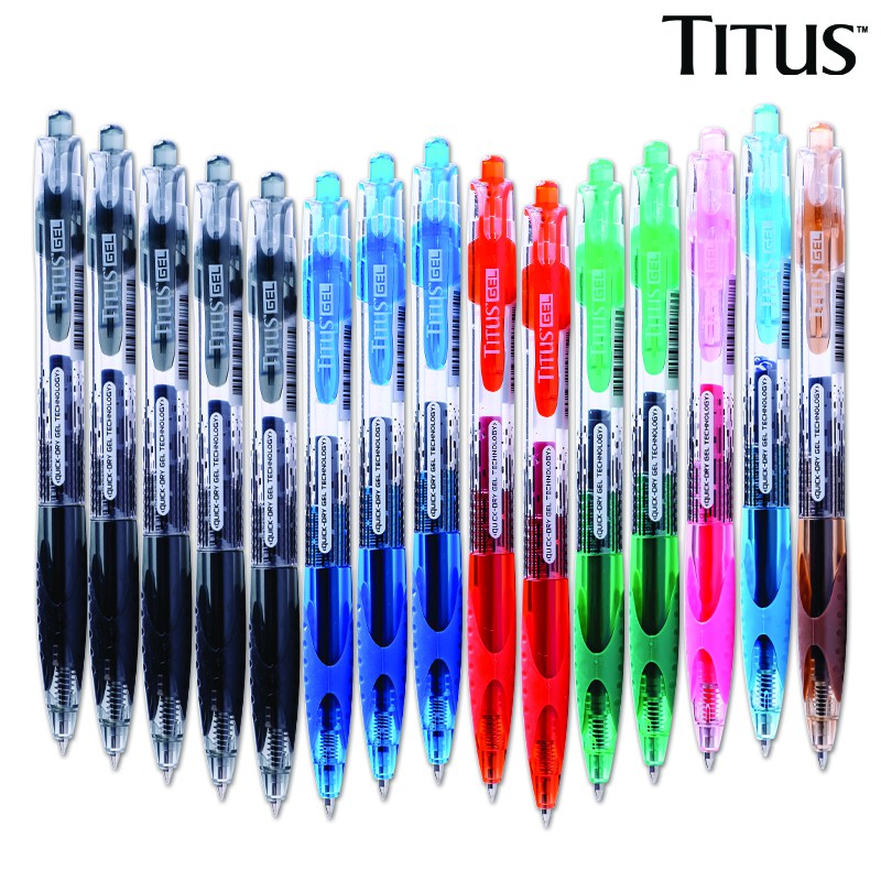 15pcs Titus Quickdry Gel Pens BuJo Pack | Shopee Philippines
