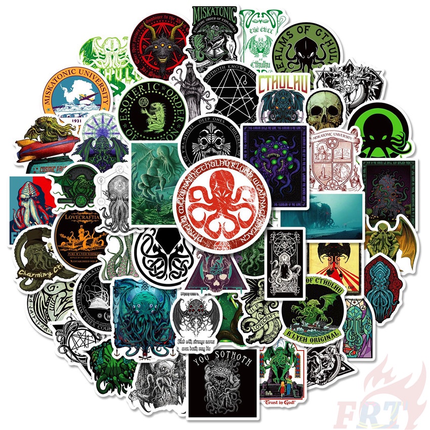 50Pcs/set Great Cthulhu Series 01 Cthulhu Mythos Stickers DIY Fashion ...