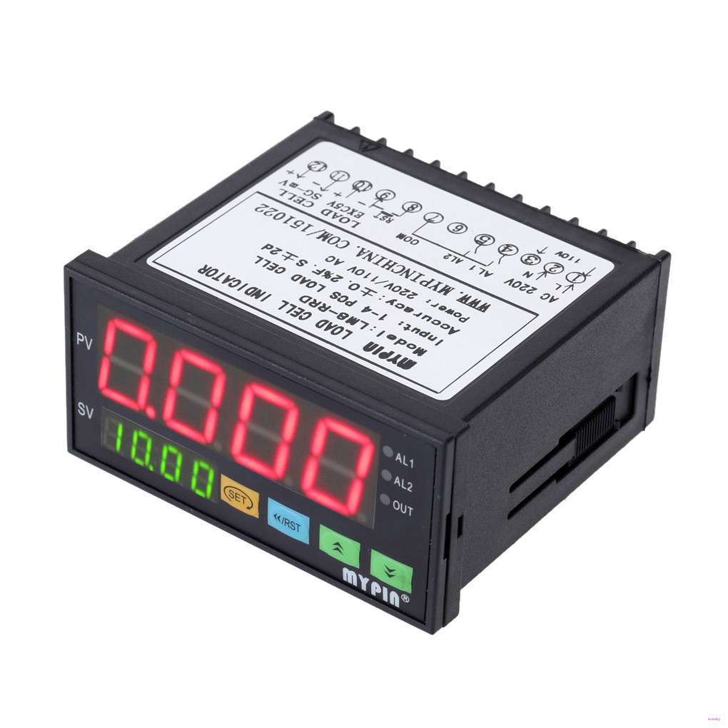 MYPIN LM8-RRD Digital Weighing Controller LED Display Weight Controller 1-4 Load Cell Signals ...