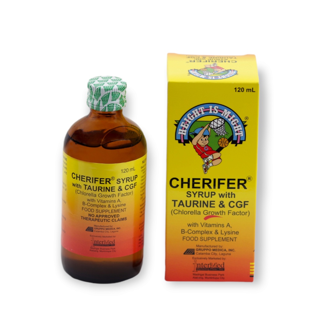 CHERIFER Syrup with Taurine and CGF 120 mL | Shopee Philippines