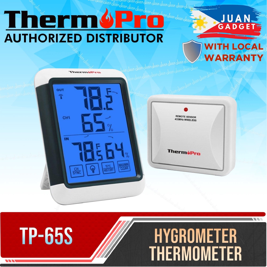 ThermoPro TP65S Digital Thermo-hygrometer | Shopee Philippines