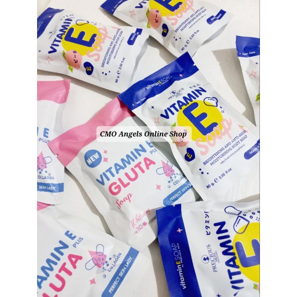 Authentic Vitamin E Plus Glutatione And Collagen Soap 80grams Pack