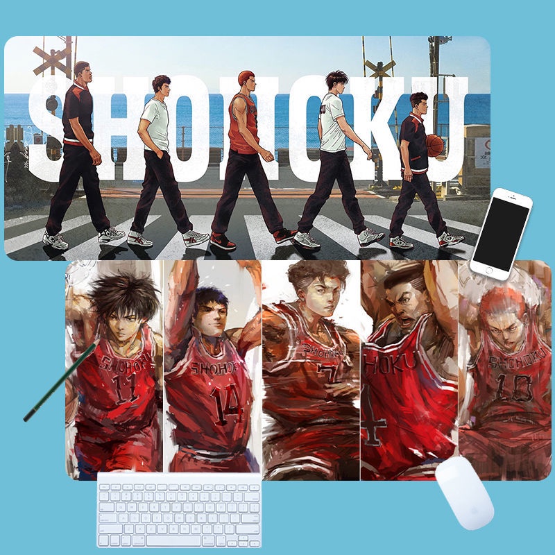 Slam Dunk Anime Mouse Pad Oversized Sakuragi Flower Road Rukawa Maple ...