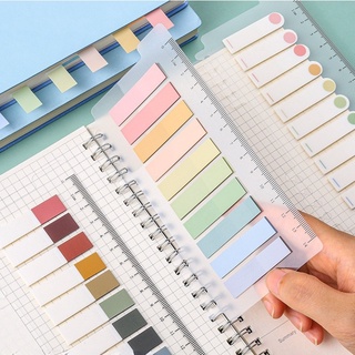 Oumi 200pcs Morandi Labeled Post-it Notes Index Sticker | Shopee ...