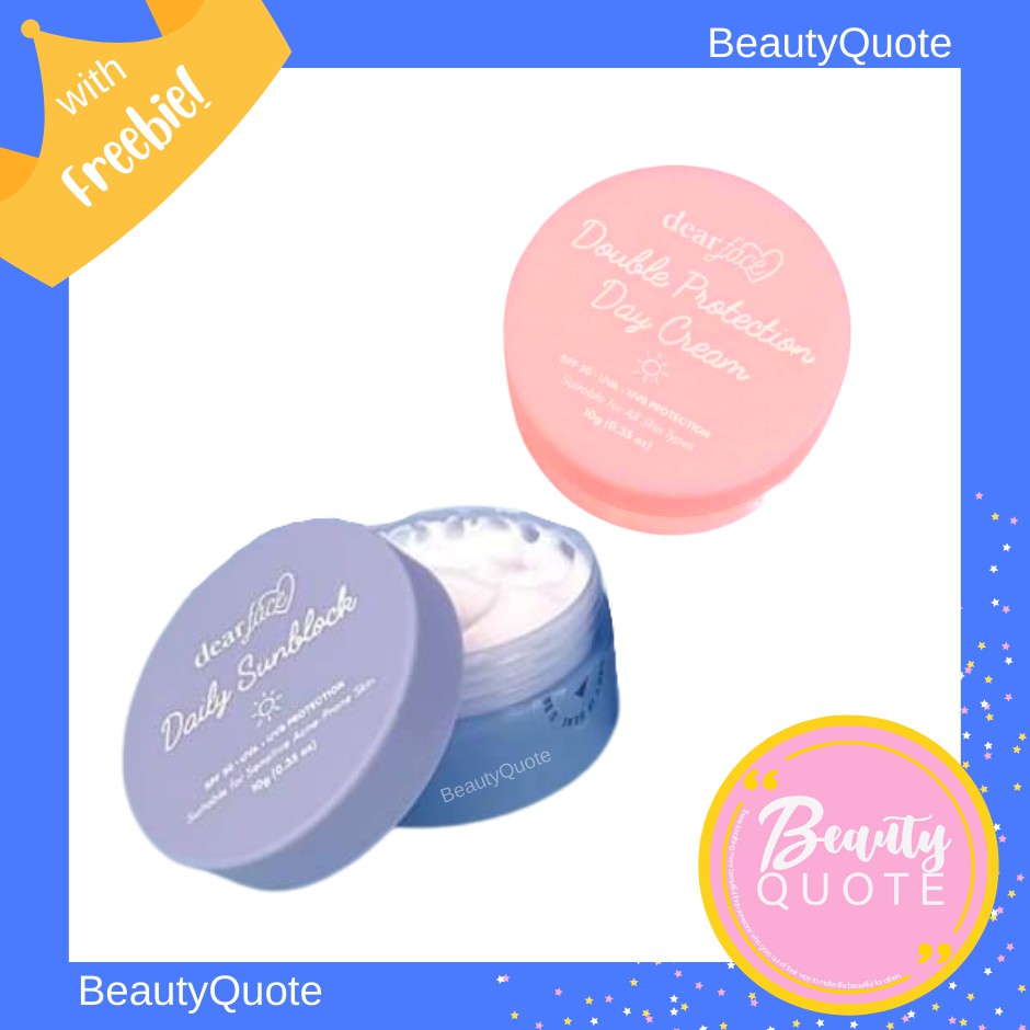 Dear Face Double Protection Day Cream SPF 30/Daily Sunblock SPF 50 10g ...