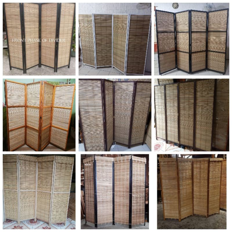 BLINDS DIVIDER 4 PANEL MAHOGANY WOOD/ | Shopee Philippines