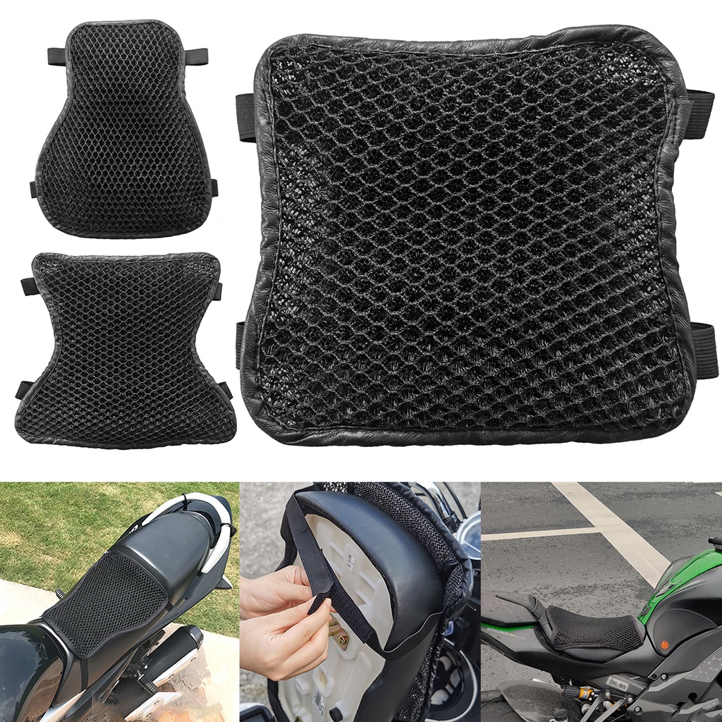 Motorcycle Seat Cushion Cover 3D Breathable Mesh Pressure Relief ...