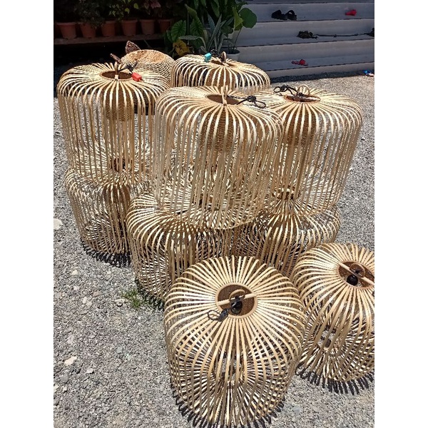 bamboo pendant light w/ wire included MAKOPA/BARREL/SAUCER/GLOBE ...