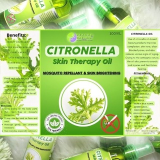 CITRONELLA Skin therapy Oil (mosquito repellant, Skin whitening, speeds ...