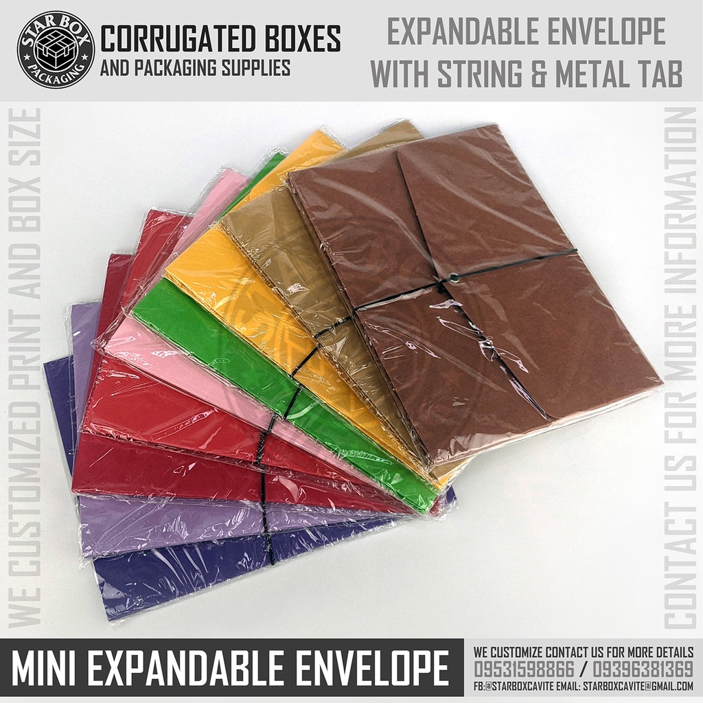 Starbox Colored Expandable Envelope Office File Envelope Expansion ...