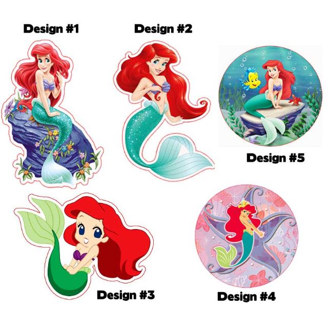 LITTLE MERMAID CUPCAKE TOPPERS (12pcs) | Shopee Philippines