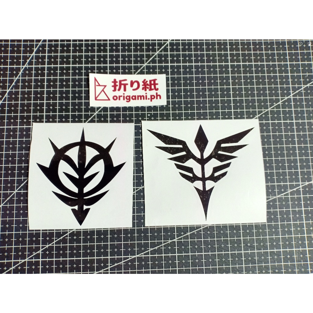 Gundam Zeon Neo Zeon Decal Stickers | Shopee Philippines
