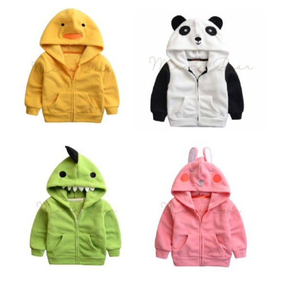 Kids Hoodie Jacket Baby Zip Up Hoodie Jacket Animal Costume | Shopee ...