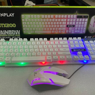 INPLAY STX200 Rainbow Backlit Gaming Keyboard and Mouse (USB) | Shopee ...