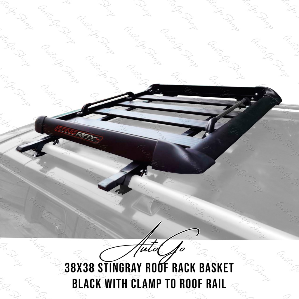 STINGRAY Roof Basket 38x38 Clamp to Roof Rail Crossbar | Shopee Philippines
