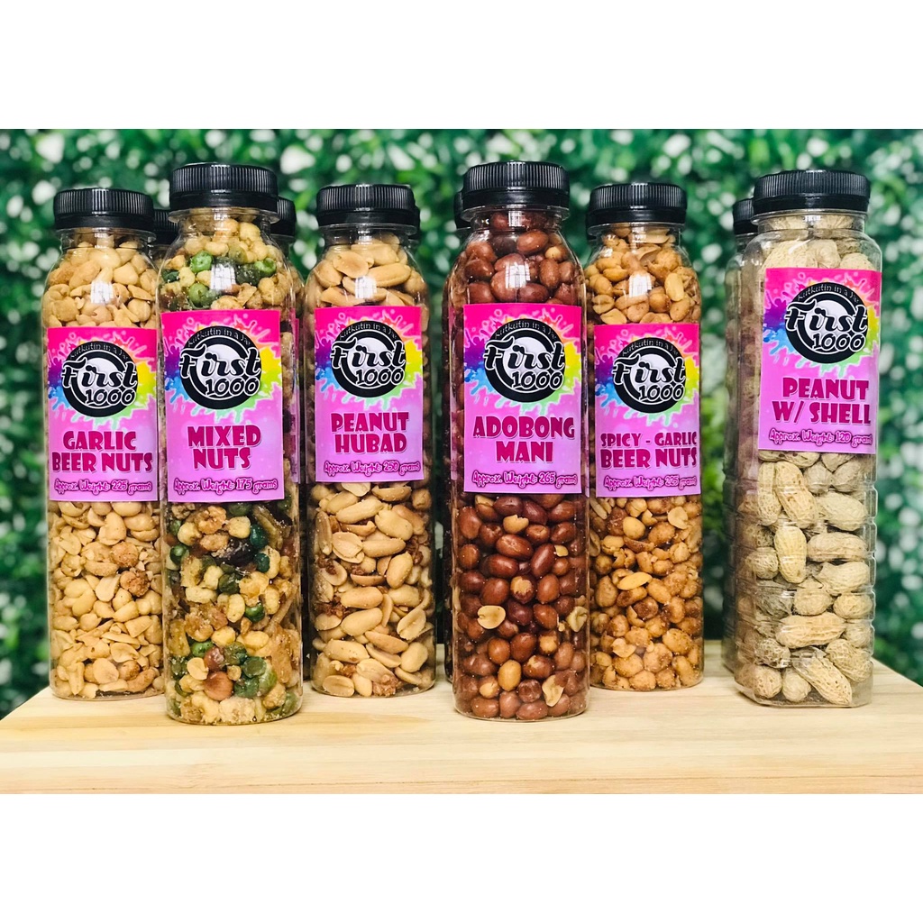 NUTS / PEANUTS / ADOBONG MANI / BEER NUT Kutkutin in a Jar by First1000 ...