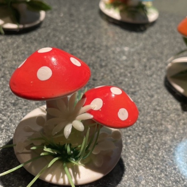 Mushroom Cake Toppers For Log Garden Topper Decoration Design Themed ...