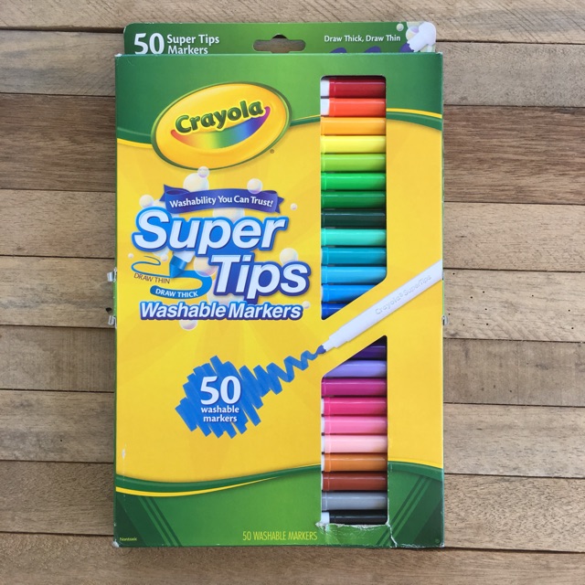 Crayola Supertips 50 Washable Markers Super Tips 50s | Shopee Philippines
