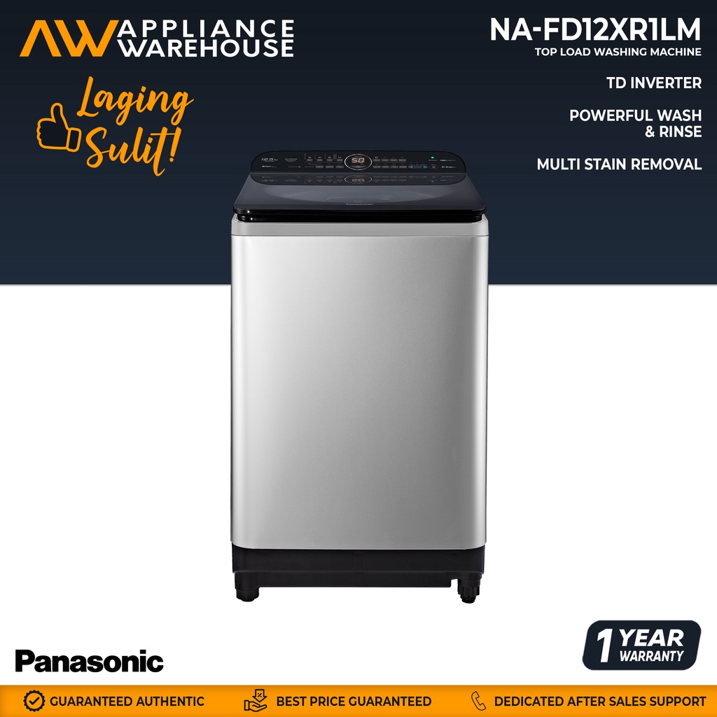 Panasonic NA-FD12XR1LM Fully Auto Top Load 12.5 Kg Washing Machine ...