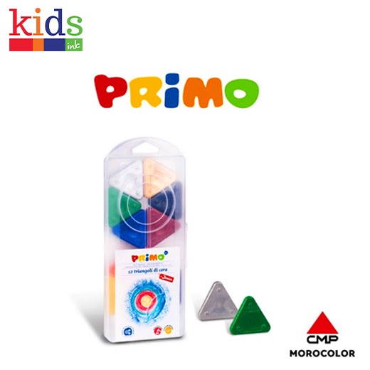 Primo Wax Triangle Crayon 12 Colors - Kids Ink | Shopee Philippines